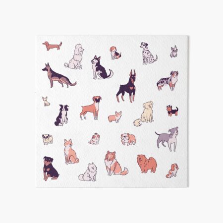 "Dogs, dogs and more dogs - 25 dog breeds sticker pack for dog lovers ...