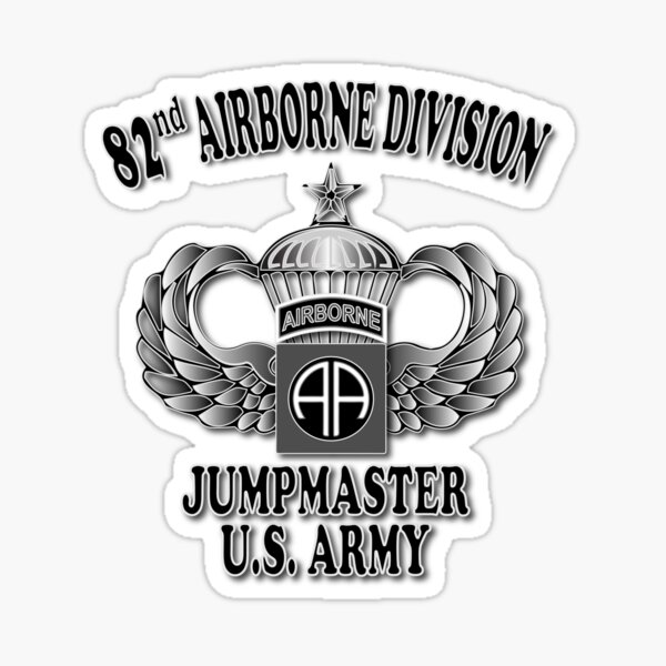 "82nd Airborne- Jumpmaster (Senior Wings)" Sticker for Sale by cp06327 ...