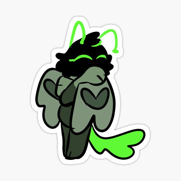"Mossy moth proto-bug" Sticker for Sale by Ceilingghost | Redbubble