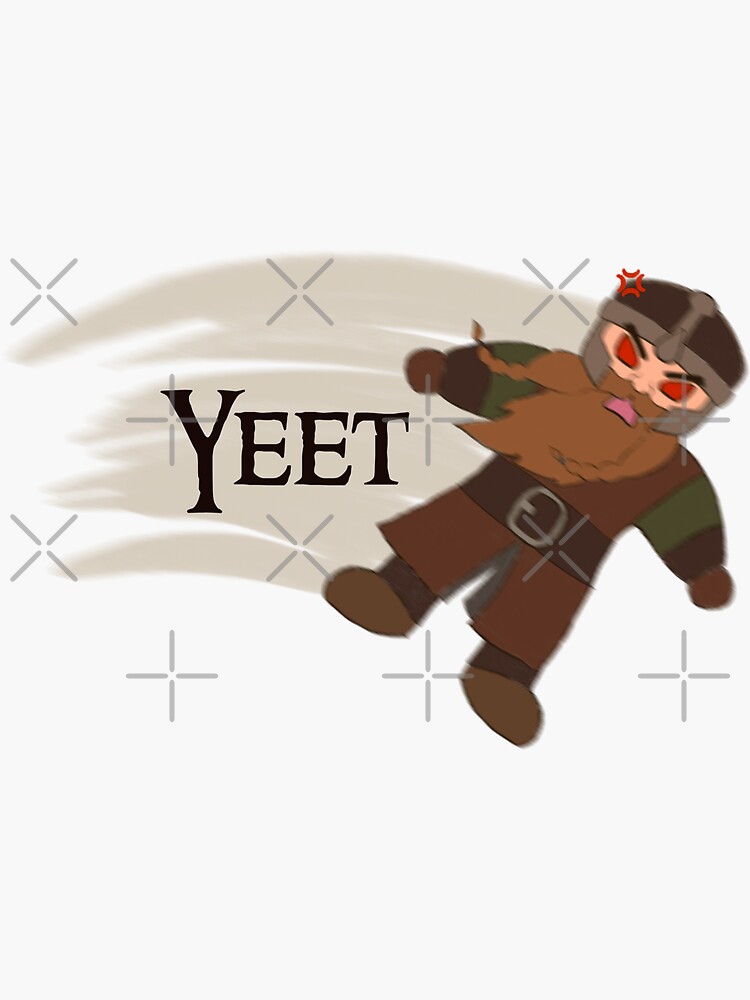 "Yeet" Sticker for Sale by RottenPopcorn | Redbubble