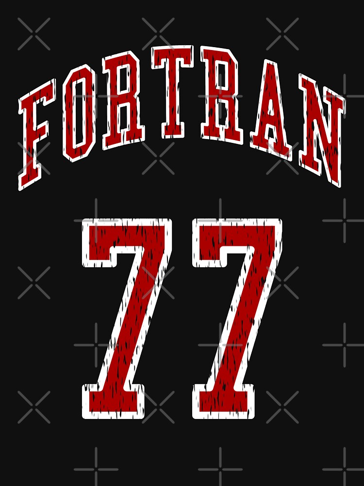 "FORTRAN 77 Programming Language Old School Programmer Design" T-shirt ...
