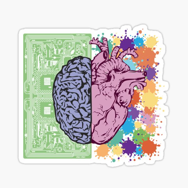 "Smart brain" Sticker for Sale by Parallello | Redbubble