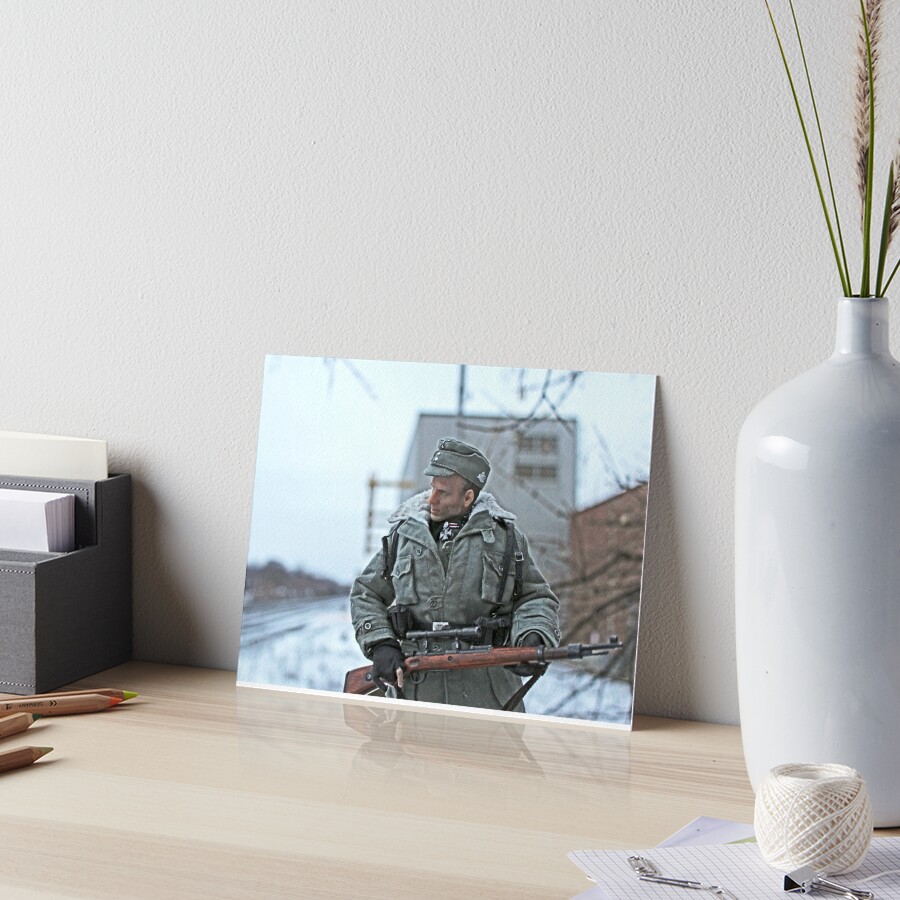 "WW2 German Sniper Major Erwin König in Stalingrad" Art Board Print for ...