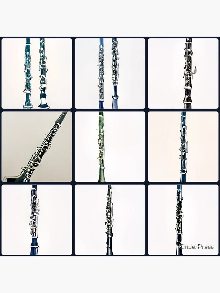 "Clarinets art / Musical Instruments art" Sticker for Sale by ...