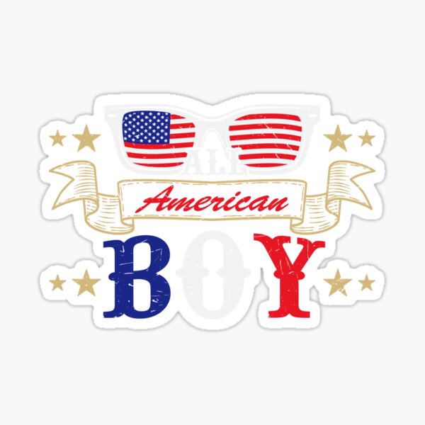 "AMERICAN BOY" Sticker for Sale by YOMIK | Redbubble