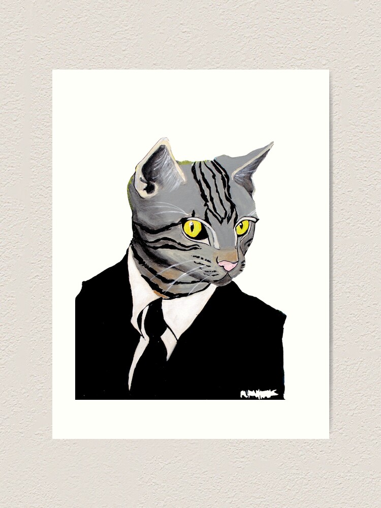 "catMAN!!!!! " Art Print by aurailieus | Redbubble