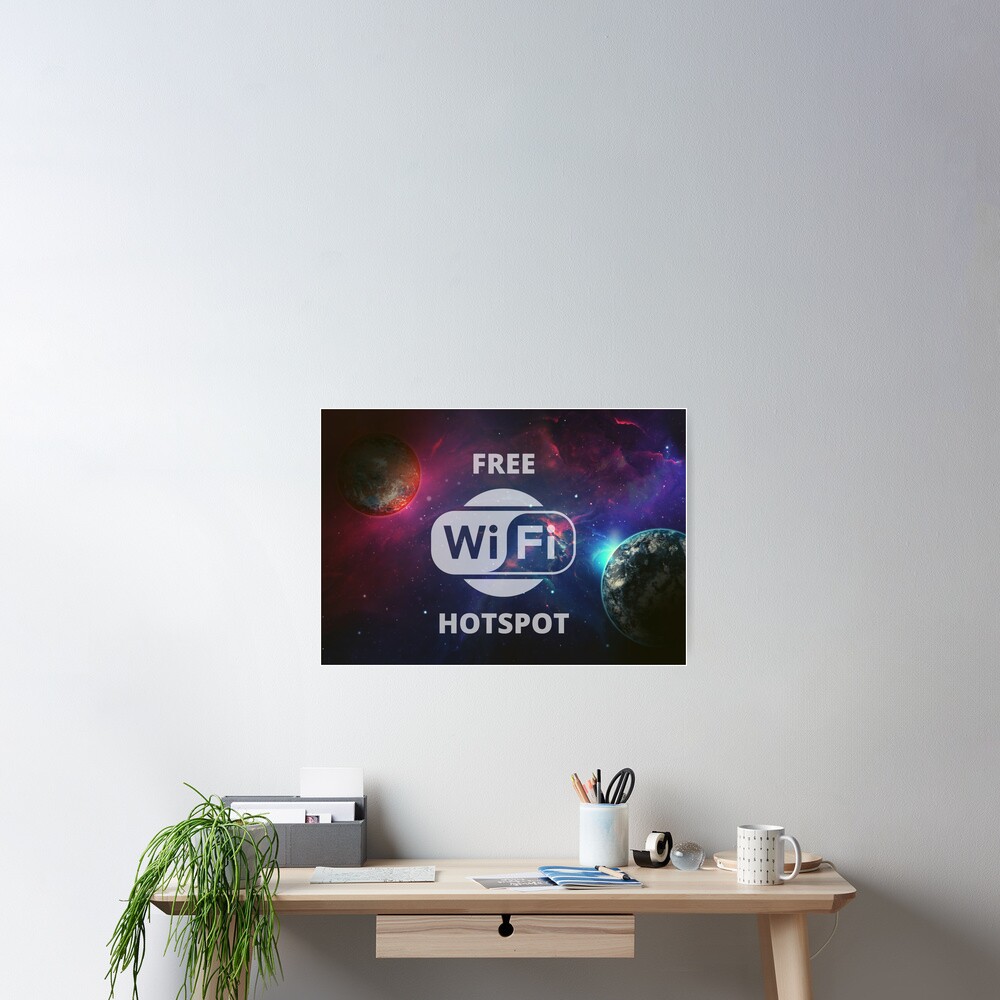 "Free WiFi Hotspot - Free Wi Fi Poster - Utility Wall Art " Poster for Sale by peterforg8 ...