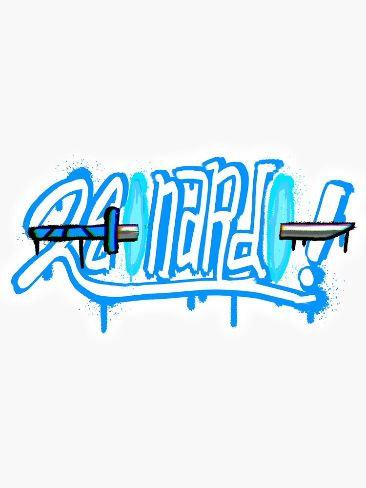 "Leo graffiti tag" Sticker for Sale by blipity-blopity | Redbubble