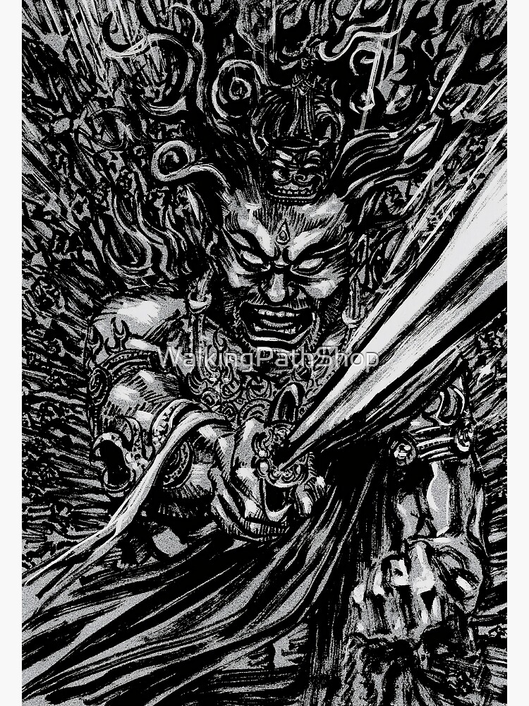 "Vagabond Manga Fudo Myo-o Fierce Warrior" Poster for Sale by ...