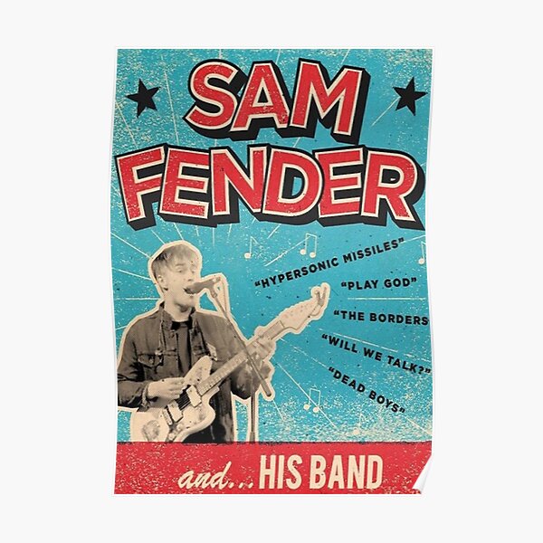 "Sam Fender Lover" Poster for Sale by KHADAT | Redbubble