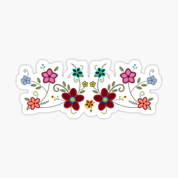 "Métis Flower Design" Sticker for Sale by camrynangela | Redbubble