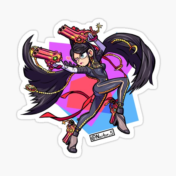 "Bayonetta Cartoon" Sticker for Sale by Naitor5 | Redbubble