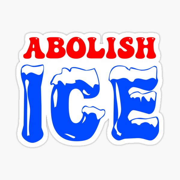 "Abolish Ice" Sticker for Sale by StudioSirenita | Redbubble
