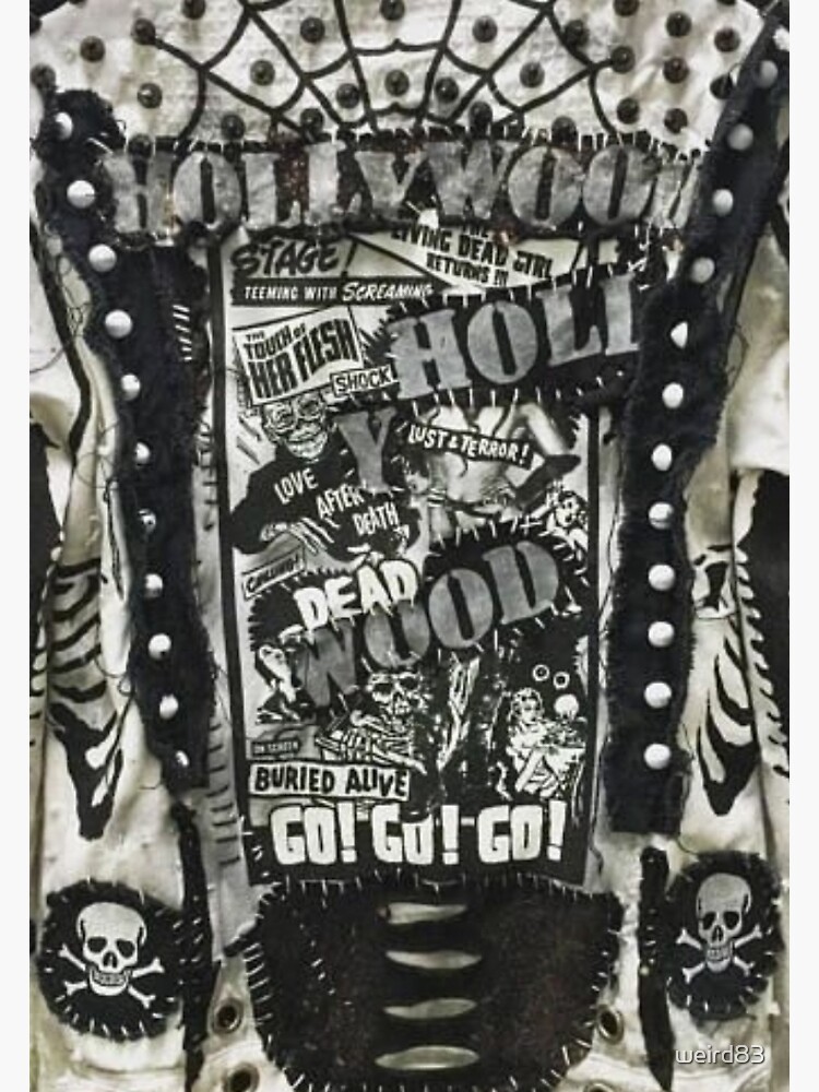 "Dead wood hollywood dead Motorcycle leather boots biker club jacket ...