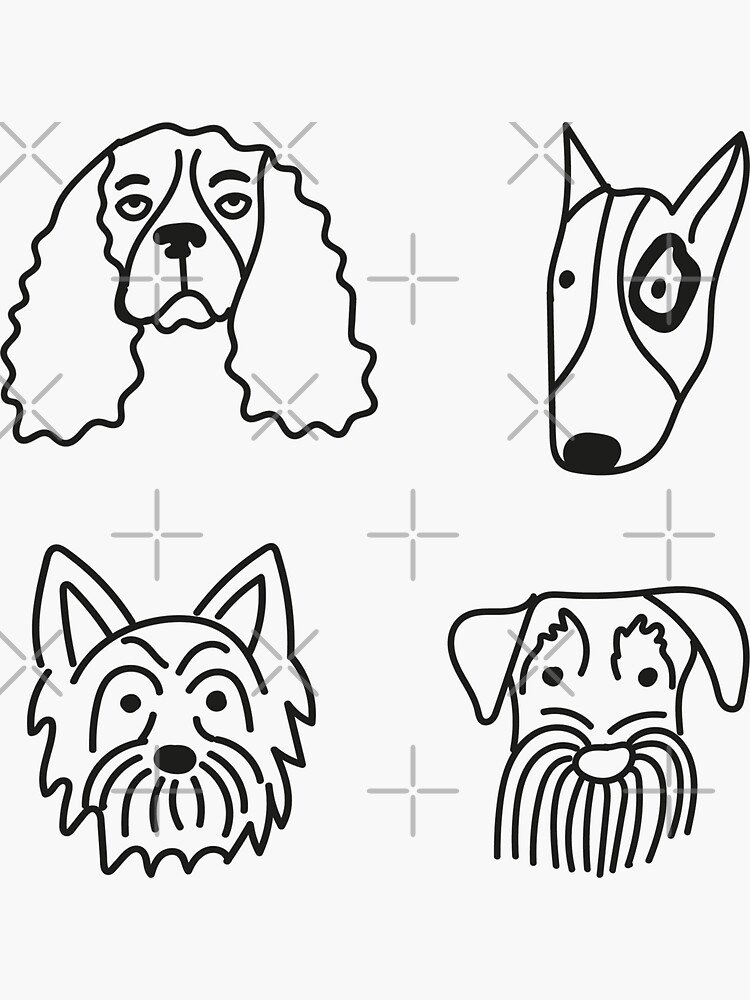 "Dogs Stickers Pack Sticker" Sticker for Sale by LinchenMeyer | Redbubble