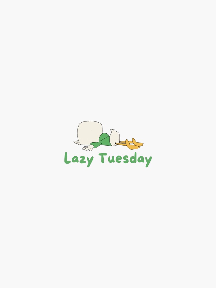 "Louie’s lazy Tuesday " Sticker for Sale by hero-of-ducks | Redbubble