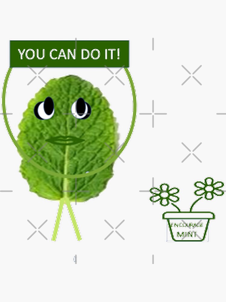 "Encourage Mint" Sticker for Sale by allstars007 | Redbubble