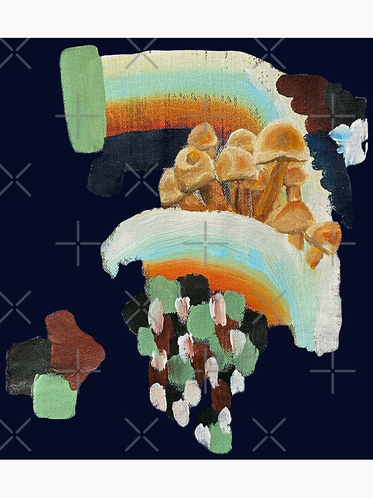 "Abstract mushroom art" Poster for Sale by aimeetregunno | Redbubble