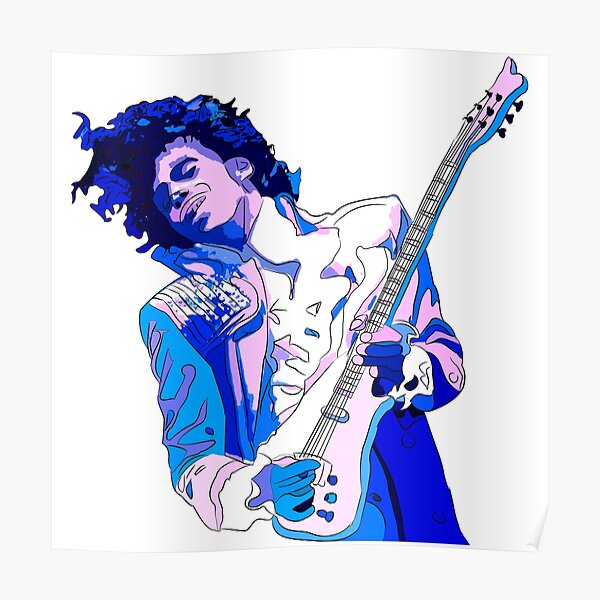 "Fly (blue high contrast with white glow outline)" Poster for Sale by ...