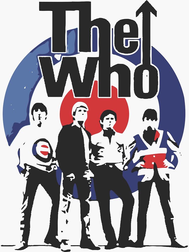 "The Who band" Sticker for Sale by esrterio | Redbubble