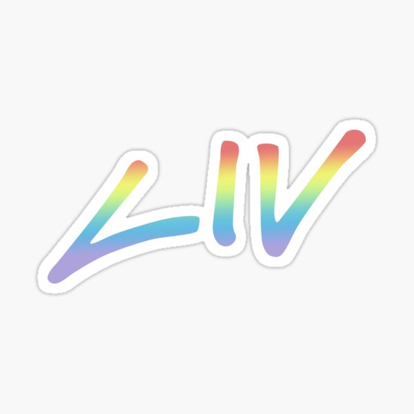 "LIV (Rainbow Pride Flag Edit)" Sticker for Sale by sarascoprox | Redbubble