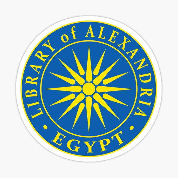 "Library of Alexandria" Sticker for Sale by lyvershop | Redbubble