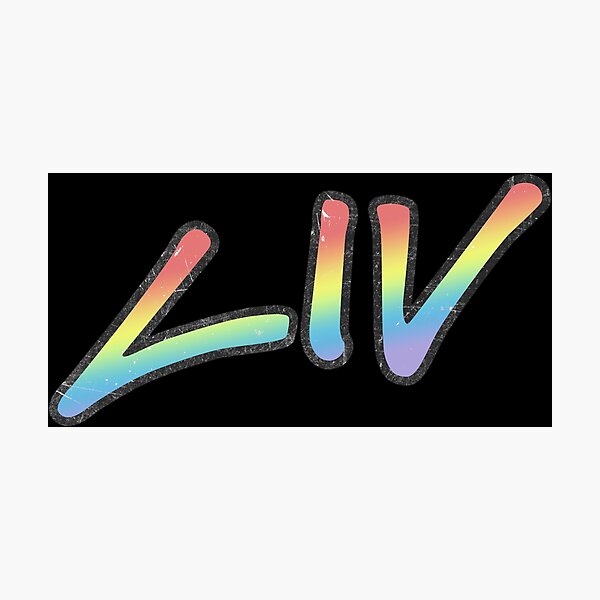 " LIV (Rainbow Pride Flag Faded Edit)" Photographic Print for Sale by ...