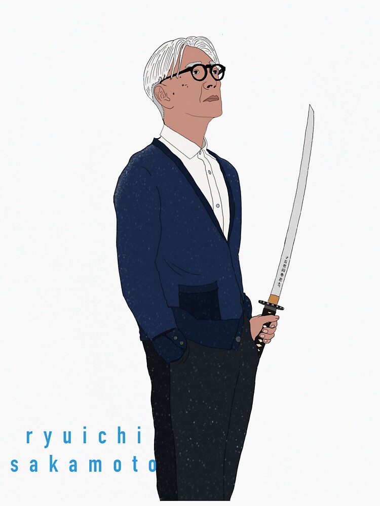 "Ryuichi Sakamoto Art" Sticker for Sale by brosenberg11 | Redbubble
