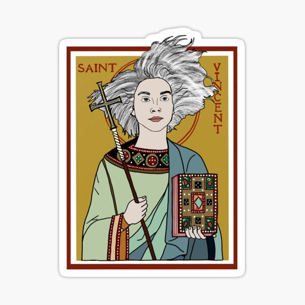 "St. Vincent Band Art" Sticker for Sale by brosenberg11 | Redbubble