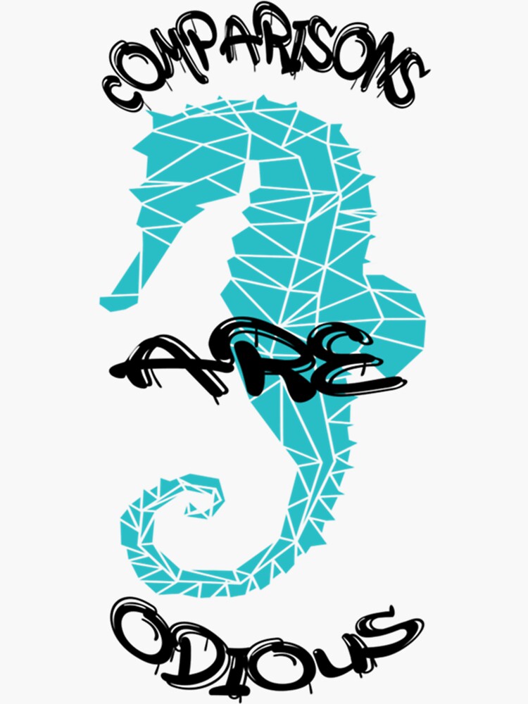 "Comparisons are odious " Sticker for Sale by luasnwhas | Redbubble