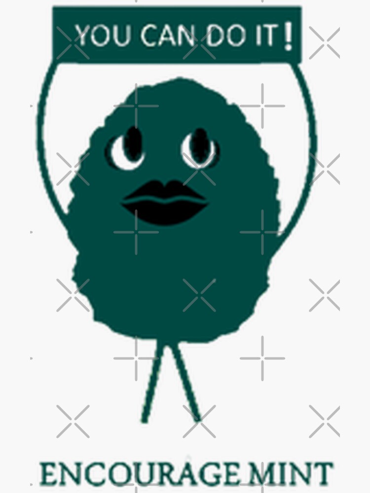 "Encourage Mint" Sticker for Sale by allstars007 | Redbubble