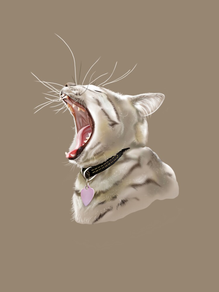 "Tired Kitty" Sticker for Sale by jessoplorraine | Redbubble