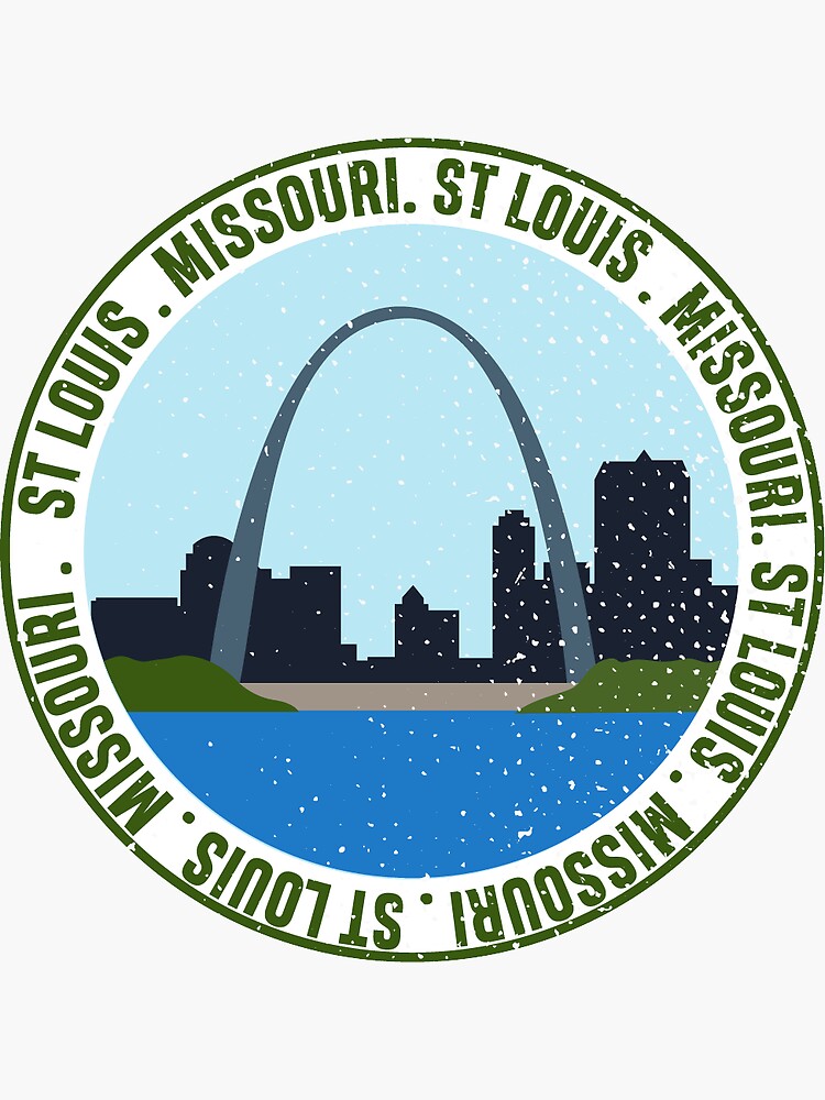 "St. Louis Missouri" Sticker for Sale by rachelribz | Redbubble