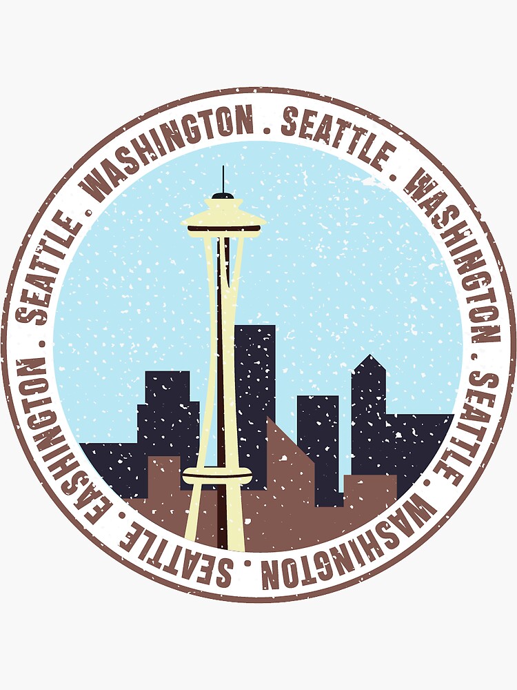 "Seattle, Washington" Sticker von rachelribz | Redbubble