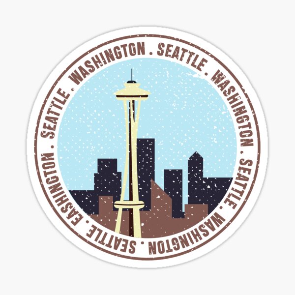 "Seattle, Washington" Sticker von rachelribz | Redbubble