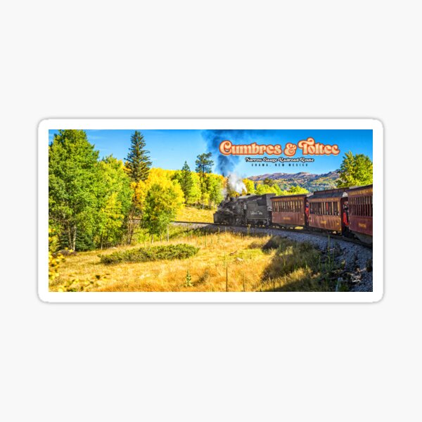 "Cumbres and Toltec Narrow Gauge Railroad Route" Sticker for Sale by ...
