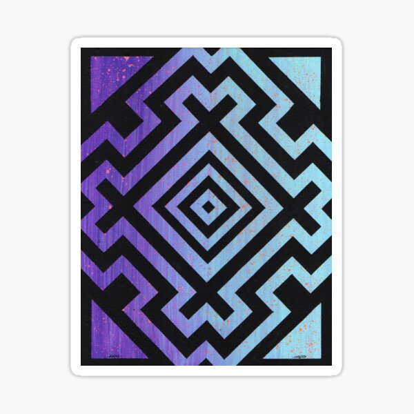 "Purple God's Eye" Sticker for Sale by andresindio | Redbubble