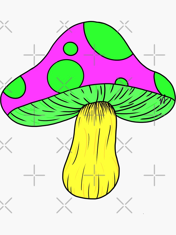 "Shroom #2" Sticker for Sale by Decaying-corpse | Redbubble
