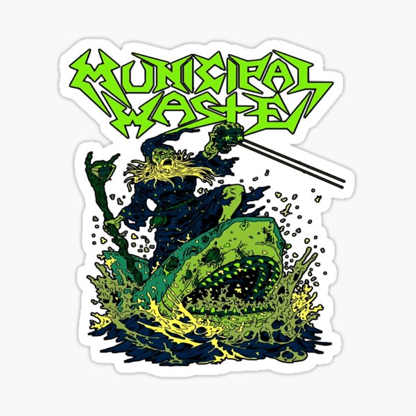 "Municipal Waste is an American crossover thrash band" Sticker for Sale ...