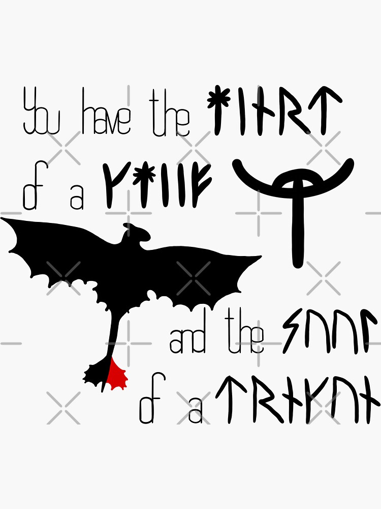 "The Heart of a Chief and the Soul of a Dragon - HTTYD 2" Sticker for ...