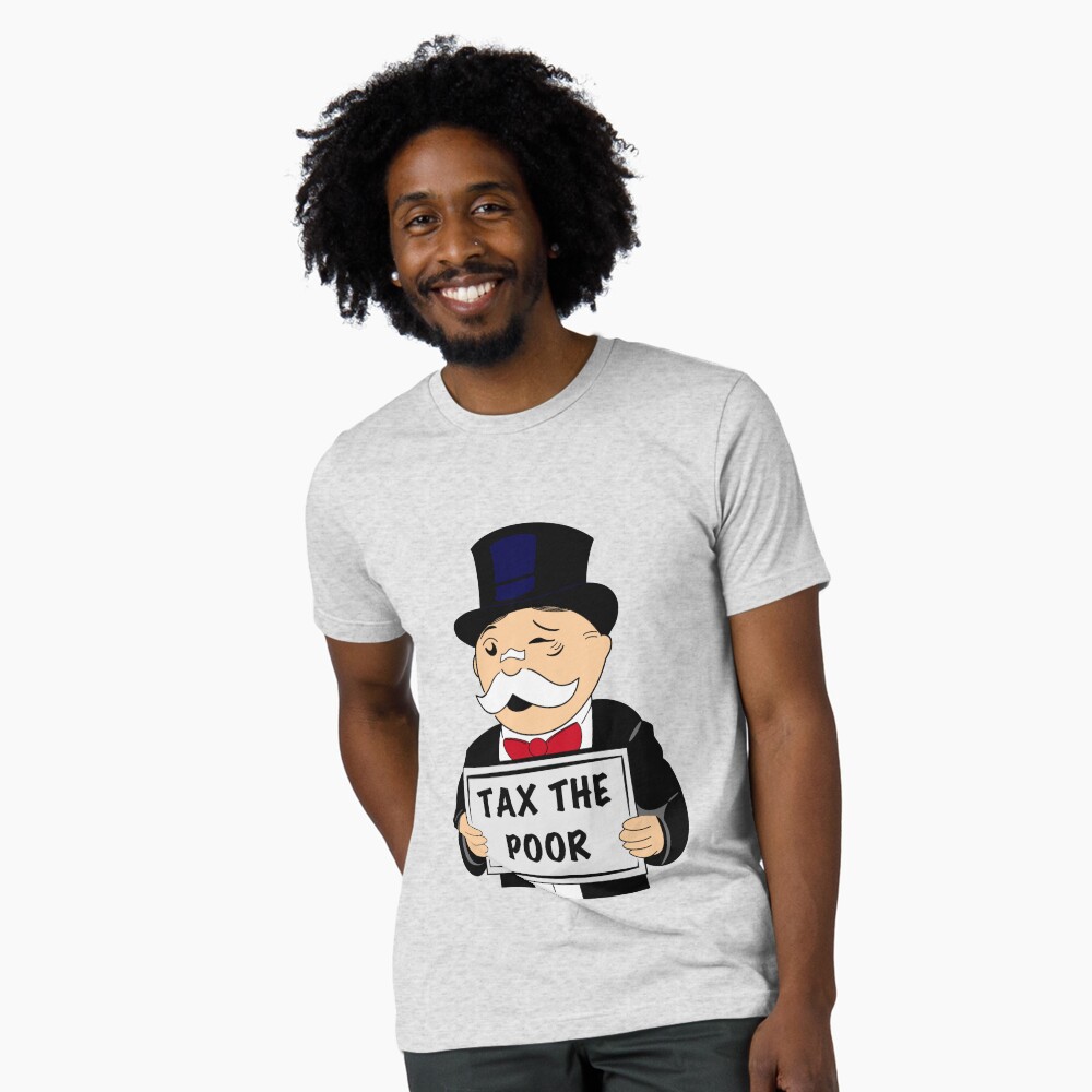 "Tax The Poor Monopoly Man" Sticker for Sale by TestingN-cap | Redbubble