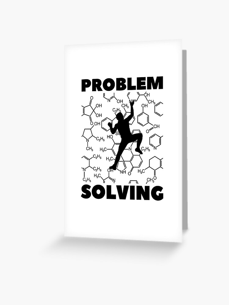 "Problem Solving Chemistry. Rock Climbing. Bouldering" Greeting Card ...