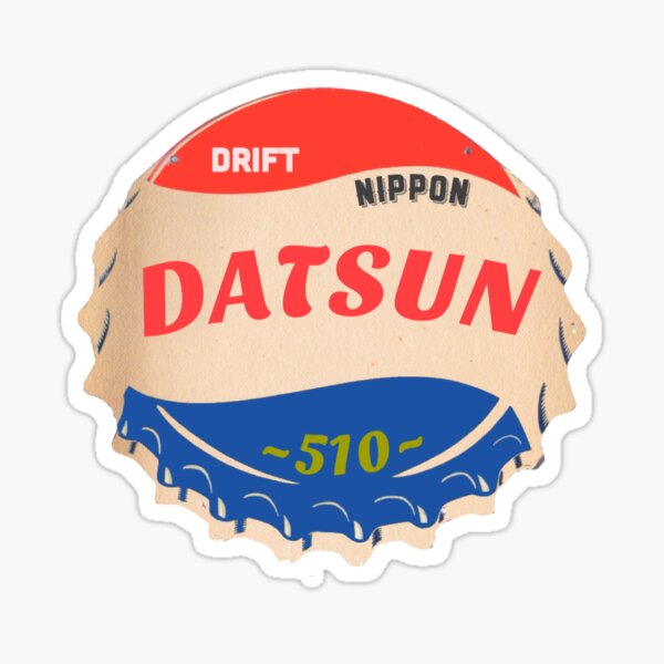 "Datsun 510 Bottle Cap" Sticker for Sale by Inko-Graphinx | Redbubble