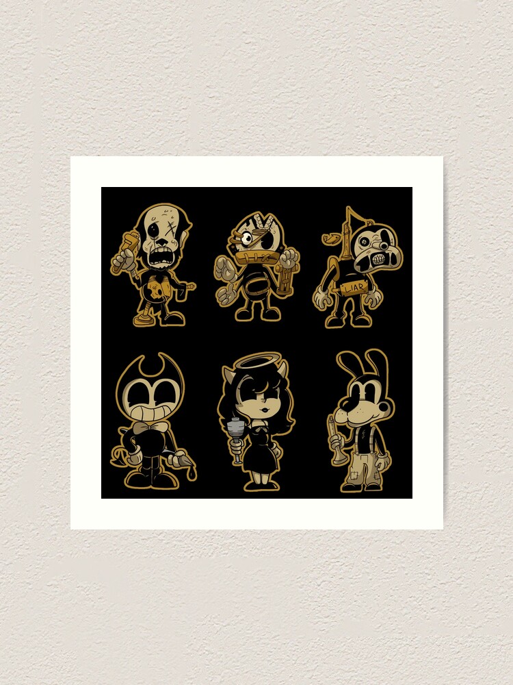"Bendy Gang, Bendy And The Ink Machine, Bendy And The Dark Revival" Art ...