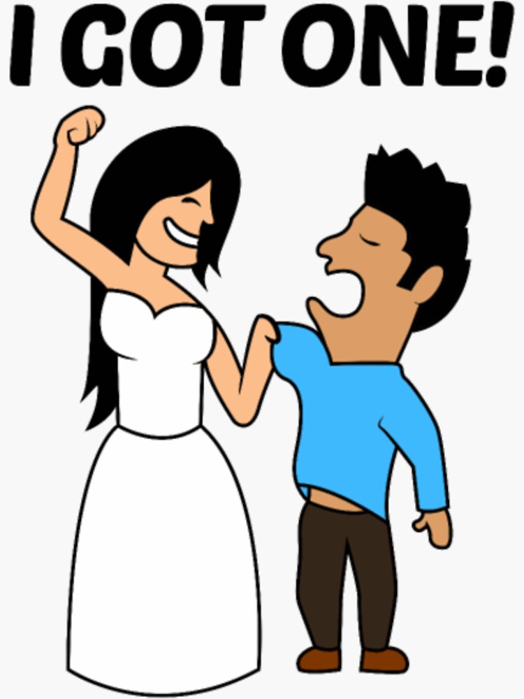 "FUNNY BRIDE TO BE I BRIDE SQUAD JUST MARRIED GIFT" Sticker for Sale by ...