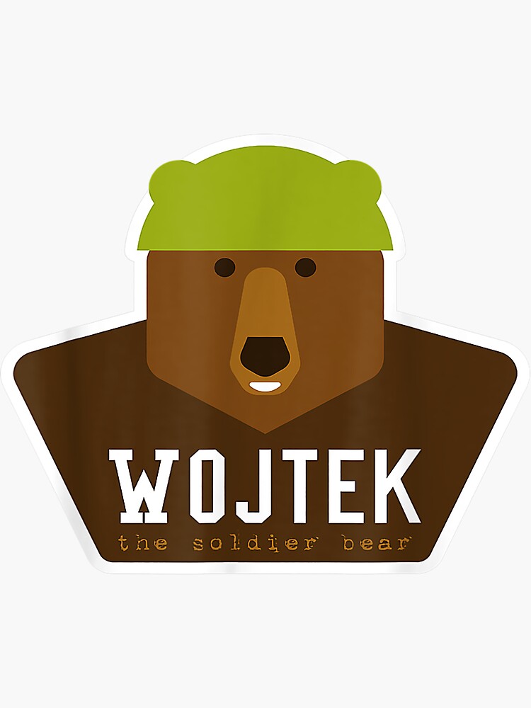 "Wojtek the Bear T-Shirt" Sticker for Sale by hichamrt | Redbubble