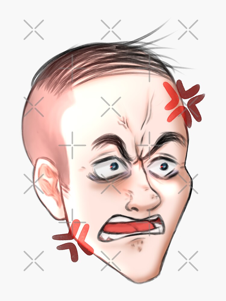 "Angry Old Man" Sticker for Sale by shayalvaz | Redbubble