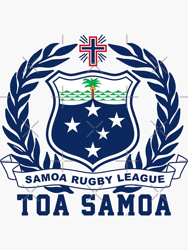 "Toa Samoa Rugby League" Sticker for Sale by Kwibo691 | Redbubble