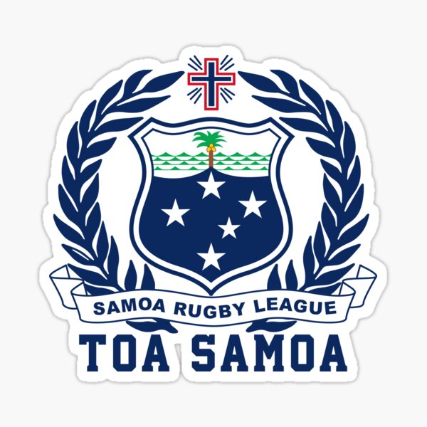 "Toa Samoa Rugby League" Sticker for Sale by Kwibo691 | Redbubble