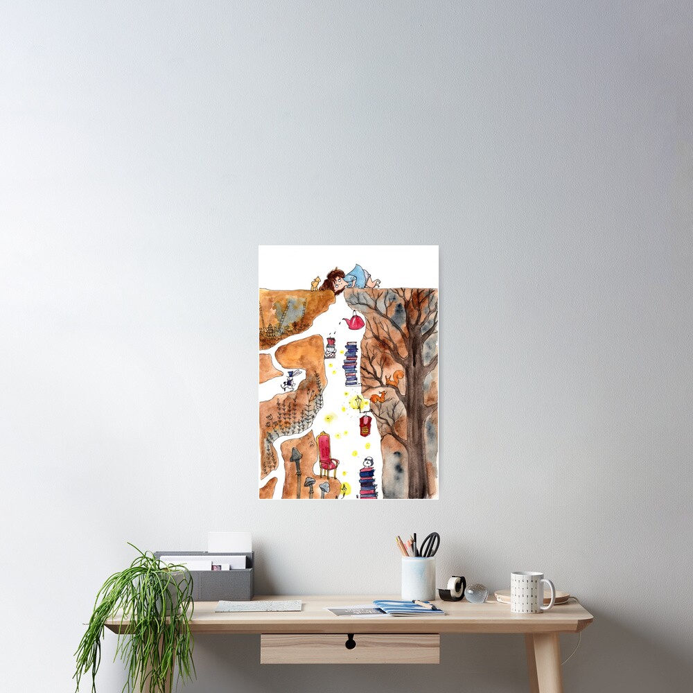 "Down the rabbit hole" Poster by MankaKasha | Redbubble